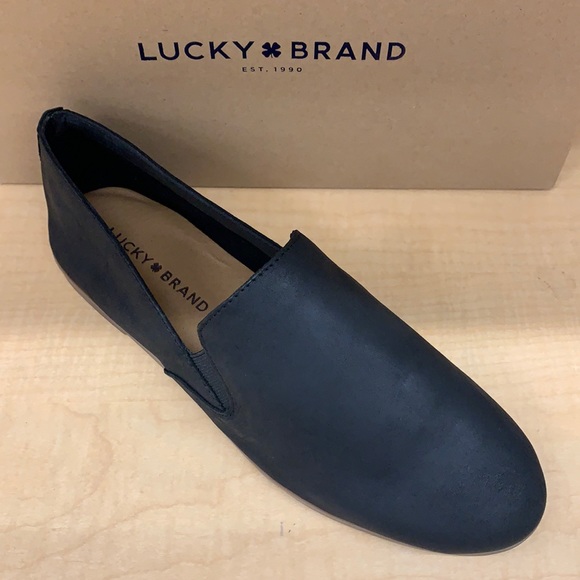 Lucky Brand | Shoes | Lucky Brand Charsa 2 Leather Upper Loafers Black ...